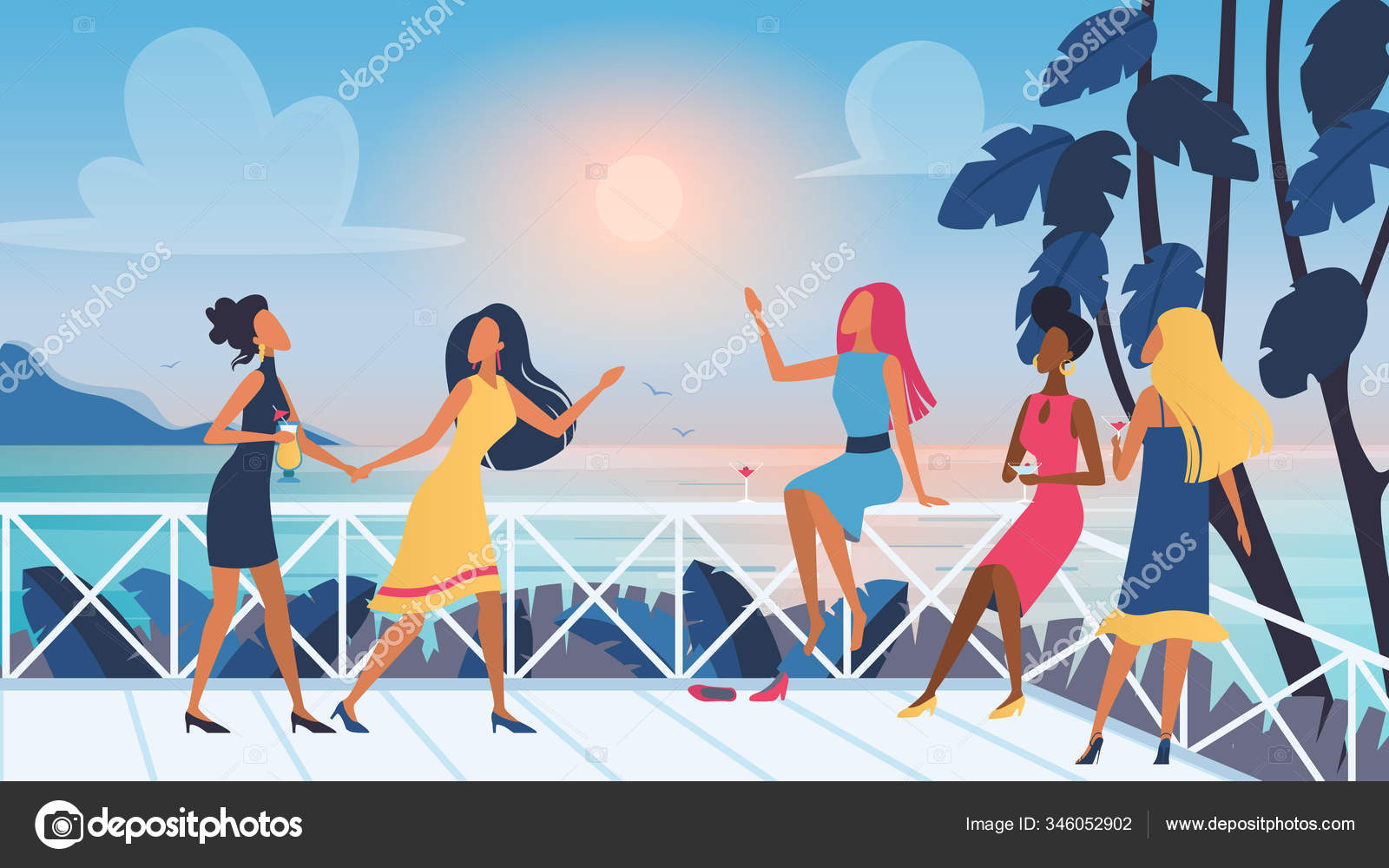 Spending Time With Friends Clipart Cute