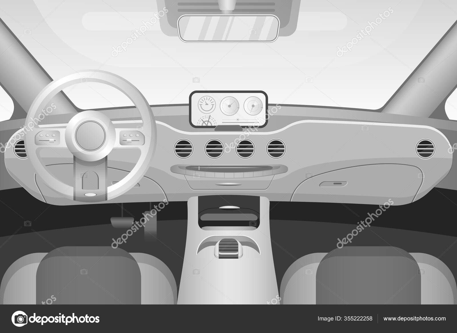 Car Interior Vector