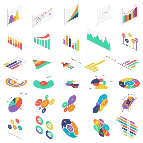 Reports Diagrams Flat Icons ⬇ Vector Image by © creativestall | Vector ...