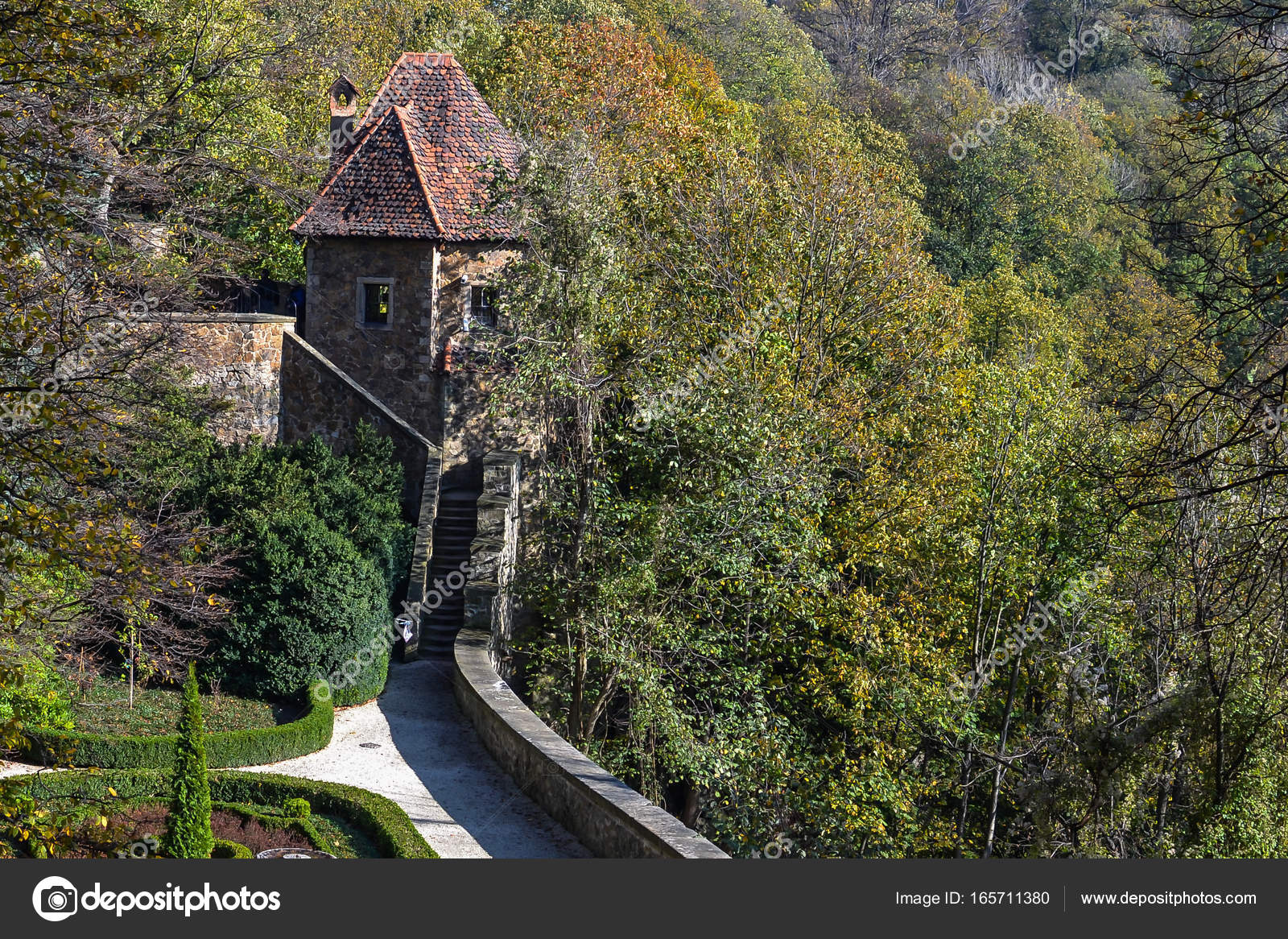 Tower in Ksi Castle in Poland — Stock Editorial Photo © senatorek ...