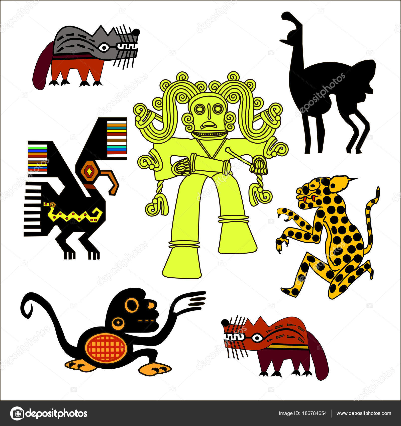 Ethnic Patterns Native Americans Aztec Inca Maya Alaska Indians México ...