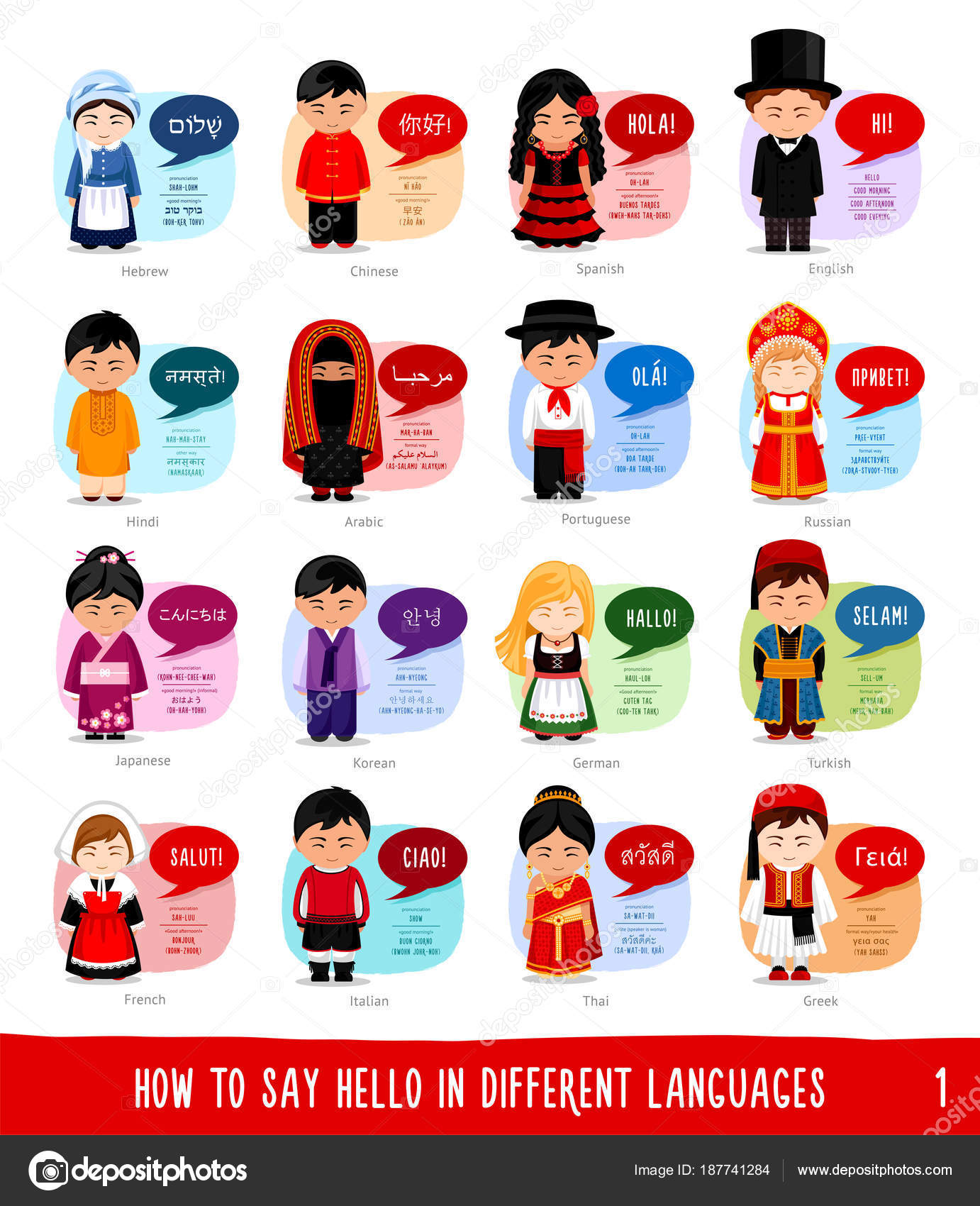 Cartoon characters saying hello. — Stock Vector © arizona--dream #187741284