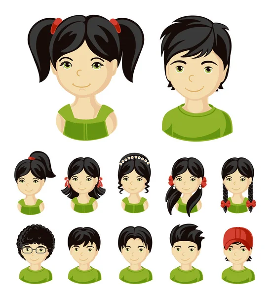 Children face set. Stock Vector Image by ©arizona--dream #88242004