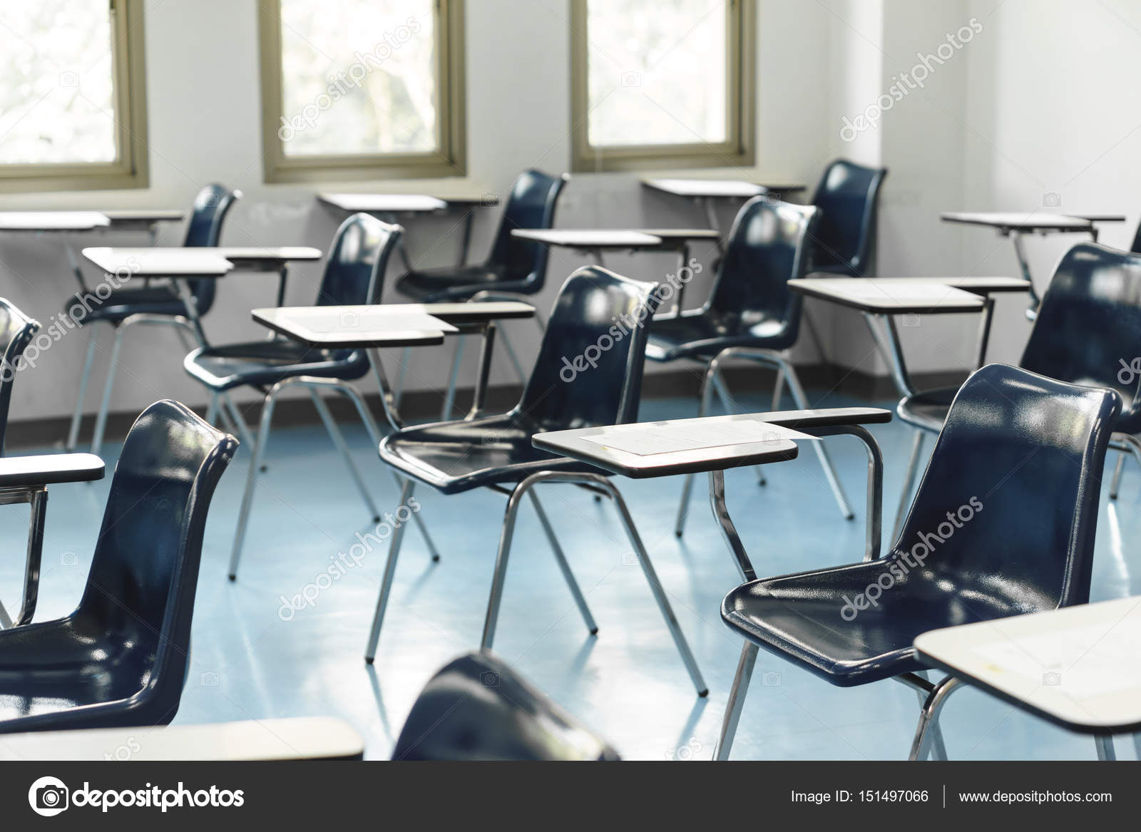 University lecture chairs and tables Stock Photo by ©BonNontawat 151497066