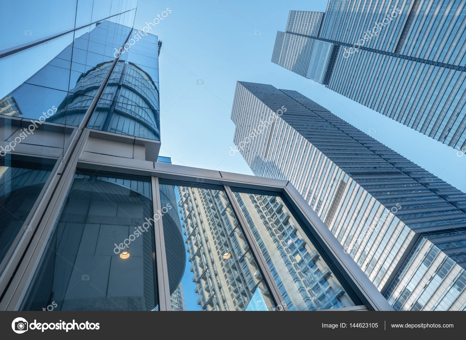 Skyscrapers from a low angle view – Stock Editorial Photo © fanjianhua ...