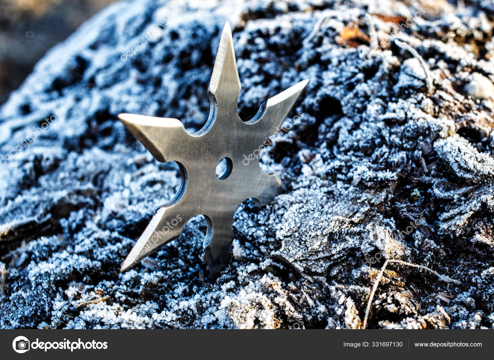 Shuriken (throwing star), traditional japanese ninja cold weapon Stock ...