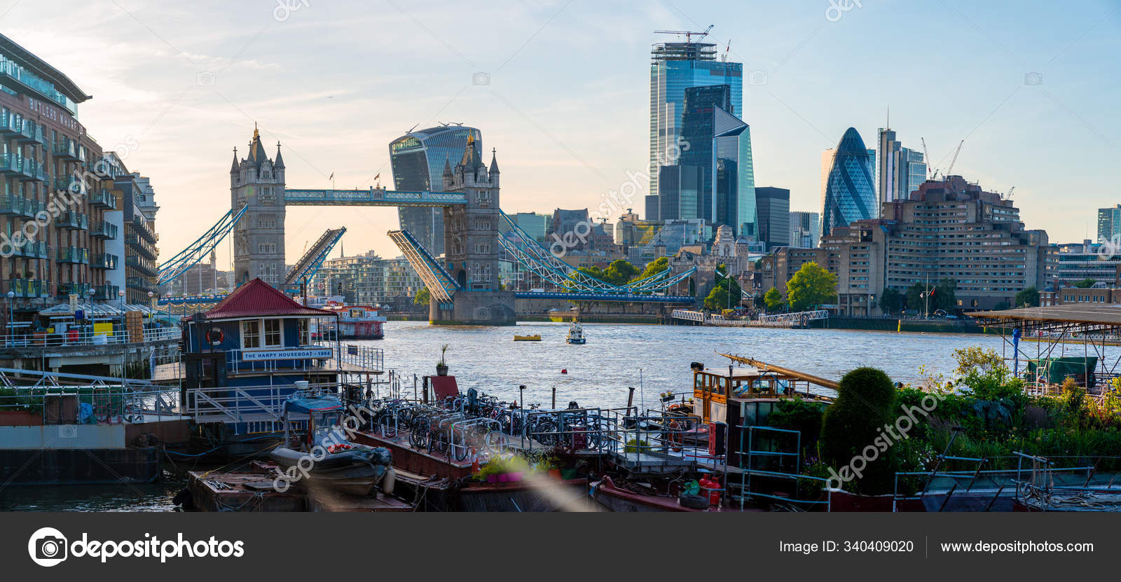 Magical View Tower Bridge Famous Landmarks London Thames Riverside ...
