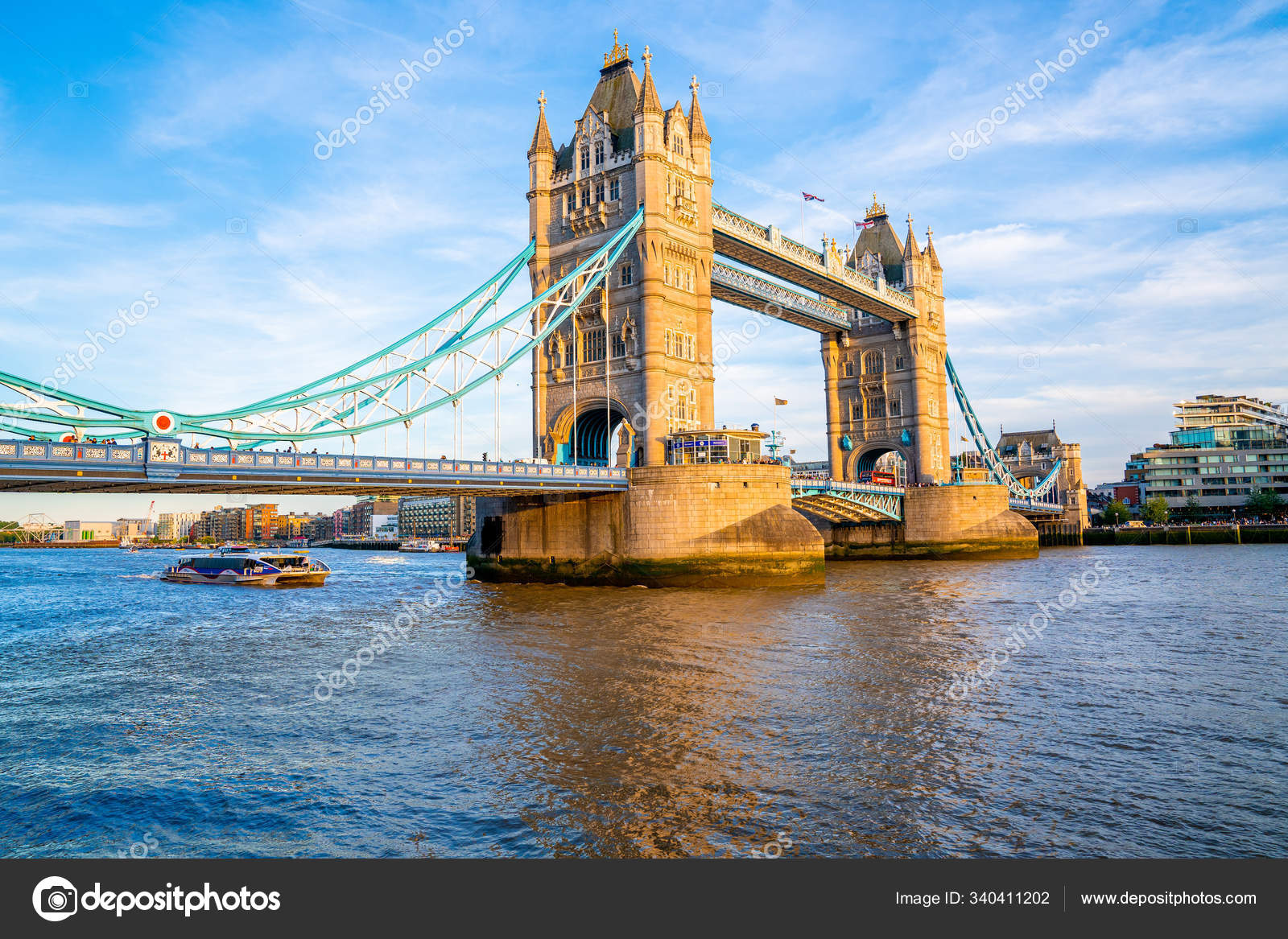 Magical View Tower Bridge Famous Landmarks London Thames Riverside ...