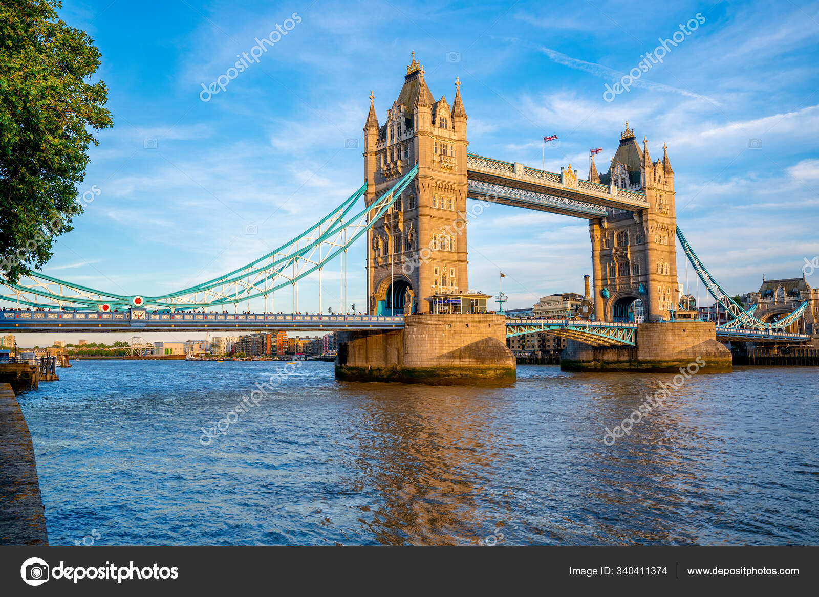 Magical View Tower Bridge Famous Landmarks London Thames Riverside ...