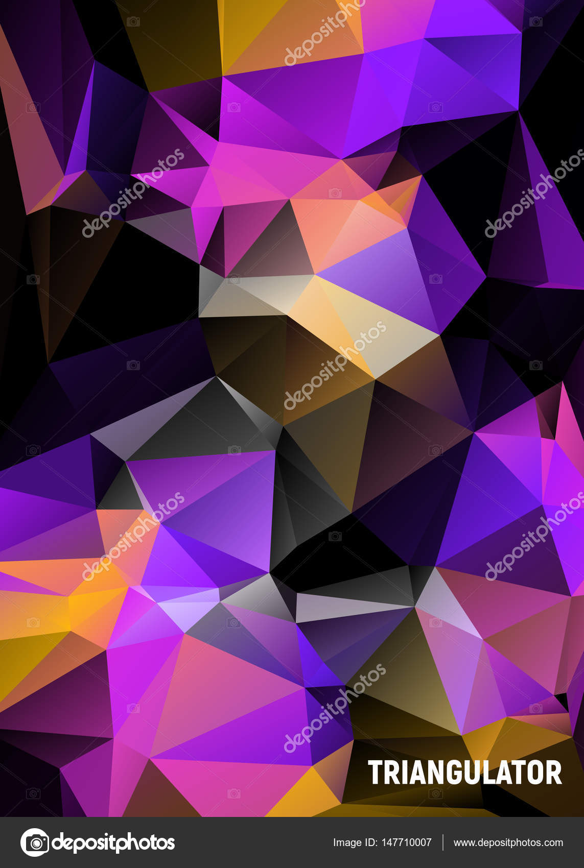 Vector abstract triangulated polygon background Stock Vector Image by ...