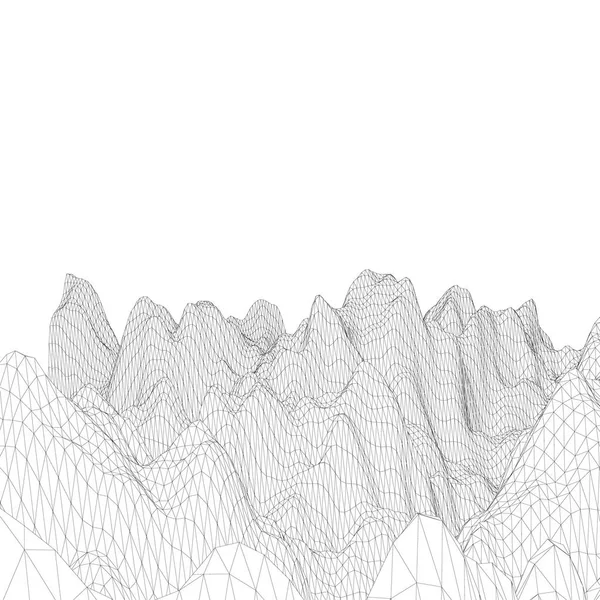 Wireframe mountains Stock Photos, Royalty Free Wireframe mountains ...