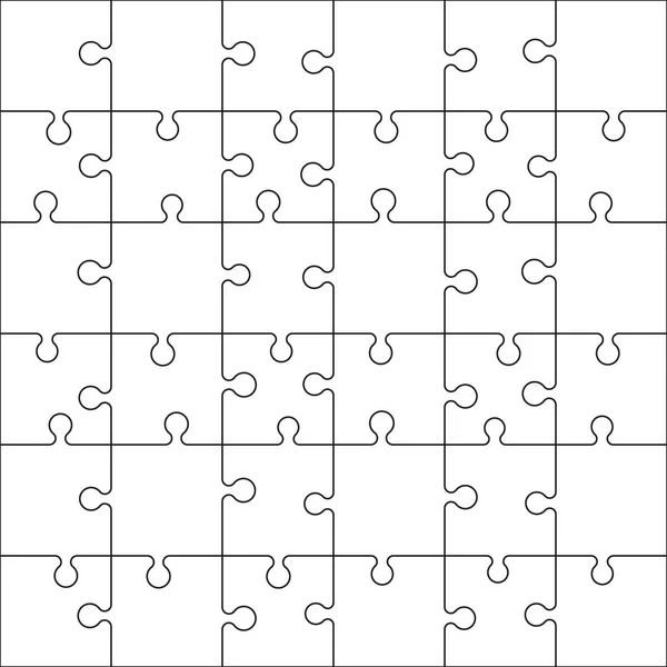 Jigsaw puzzle.Outline vector. — Stock Vector © eestingnef #153331802