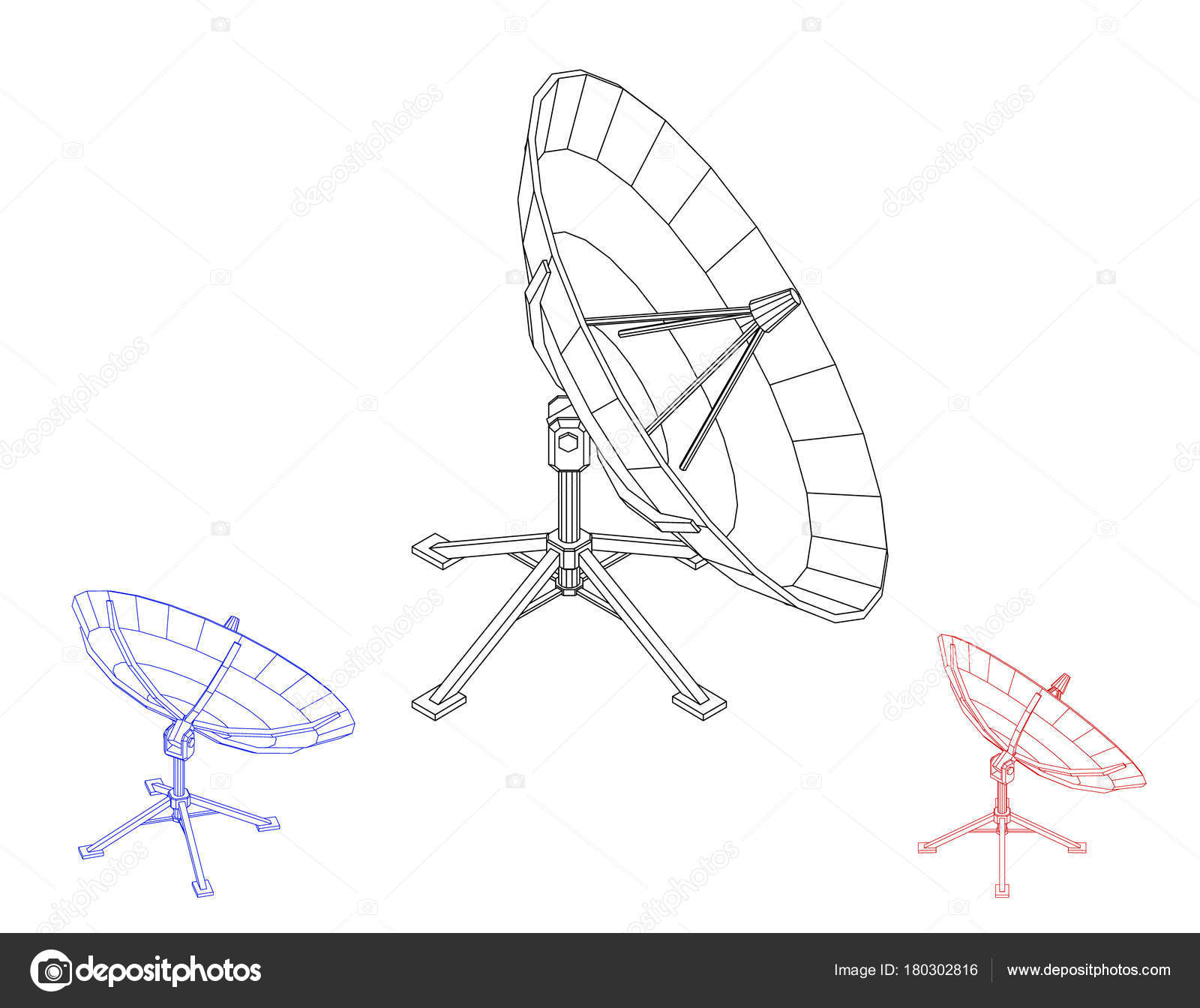 Satellite Dish Drawing