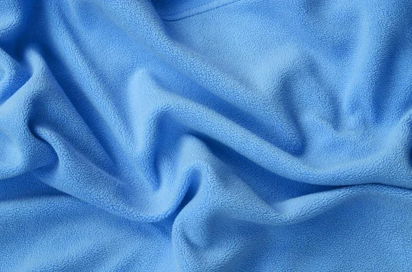Blanket Furry Blue Fleece Fabric Background Texture Light Blue Soft ...