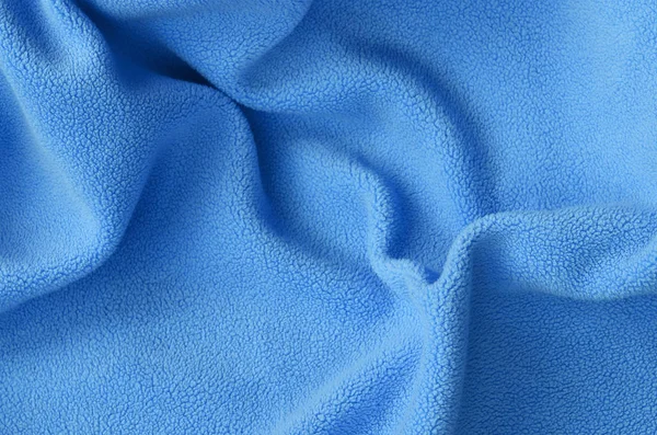 Blanket Furry Blue Fleece Fabric Background Texture Light Blue Soft ...