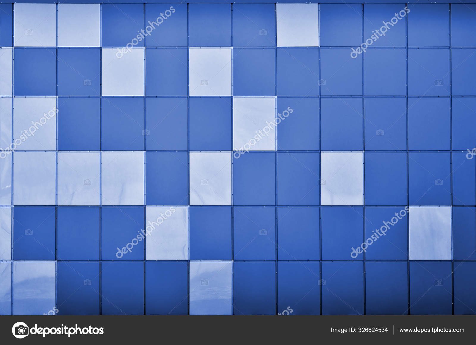 Texture Metal Wall Framed Form Colored Squares Modern Wall Design Stock ...