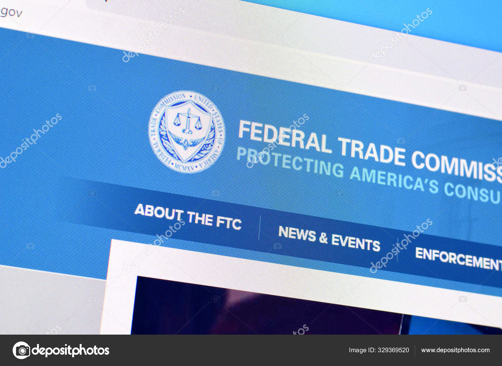 Homepage of ftc website on the display of PC, url - ftc.gov. — Stock Editorial Photo © Mehaniq ...