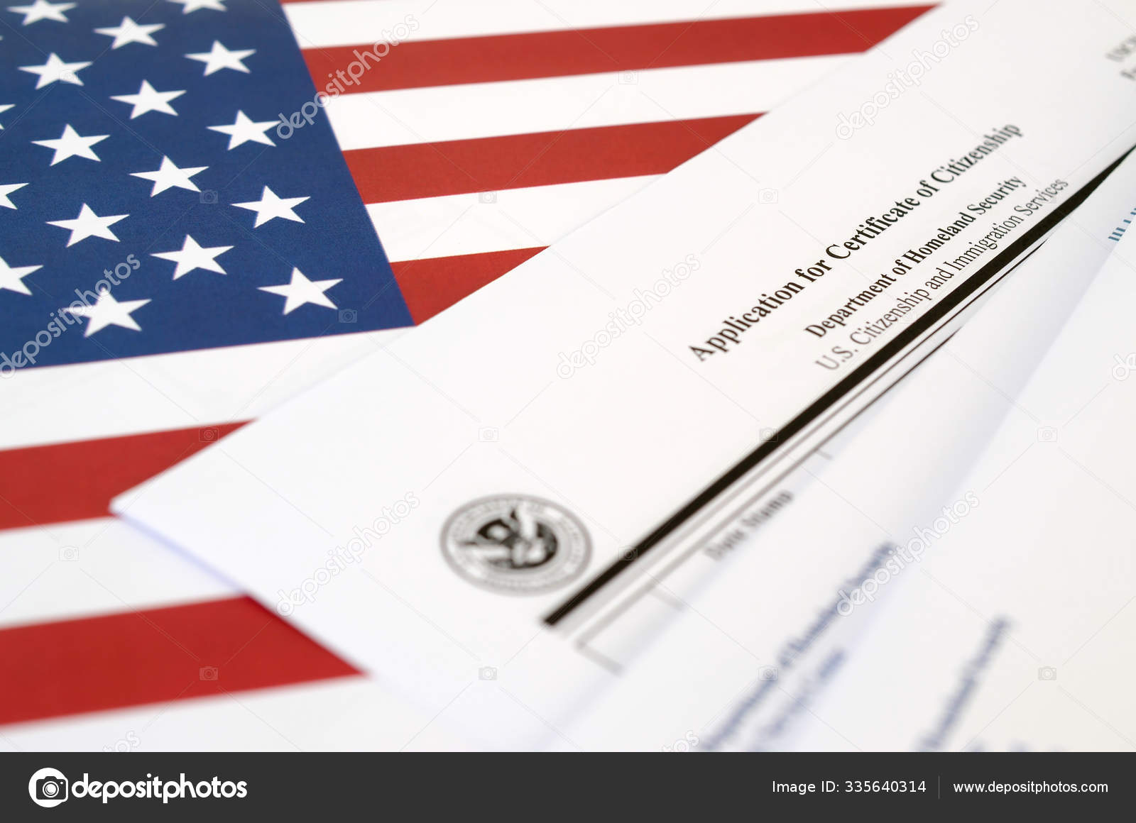 N-600 Application for Certificate of Citizenship blank form lies on ... N-600 Application for Certificate of Citizenship blank form lies on ...