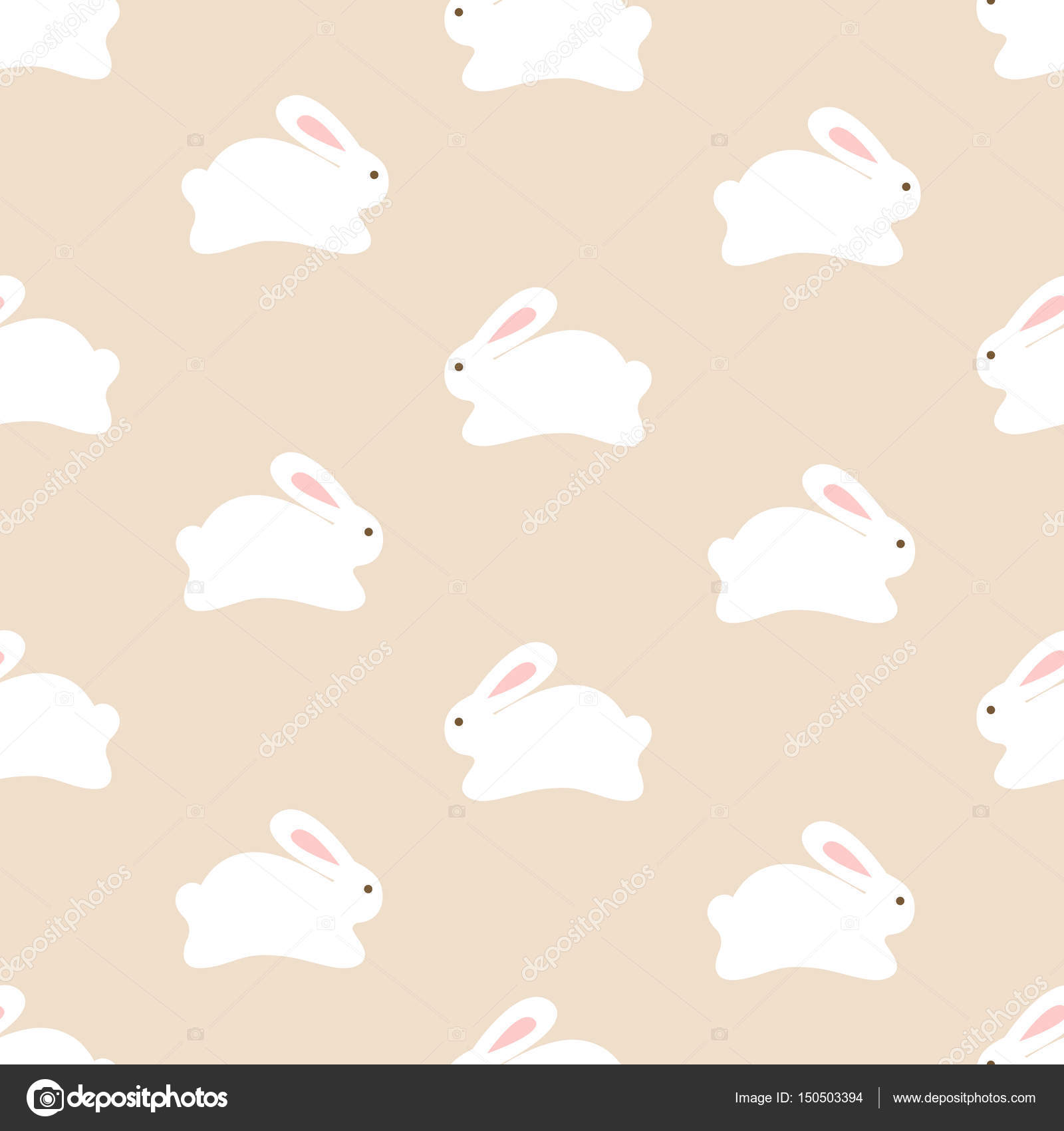 Rabbit Pattern Background