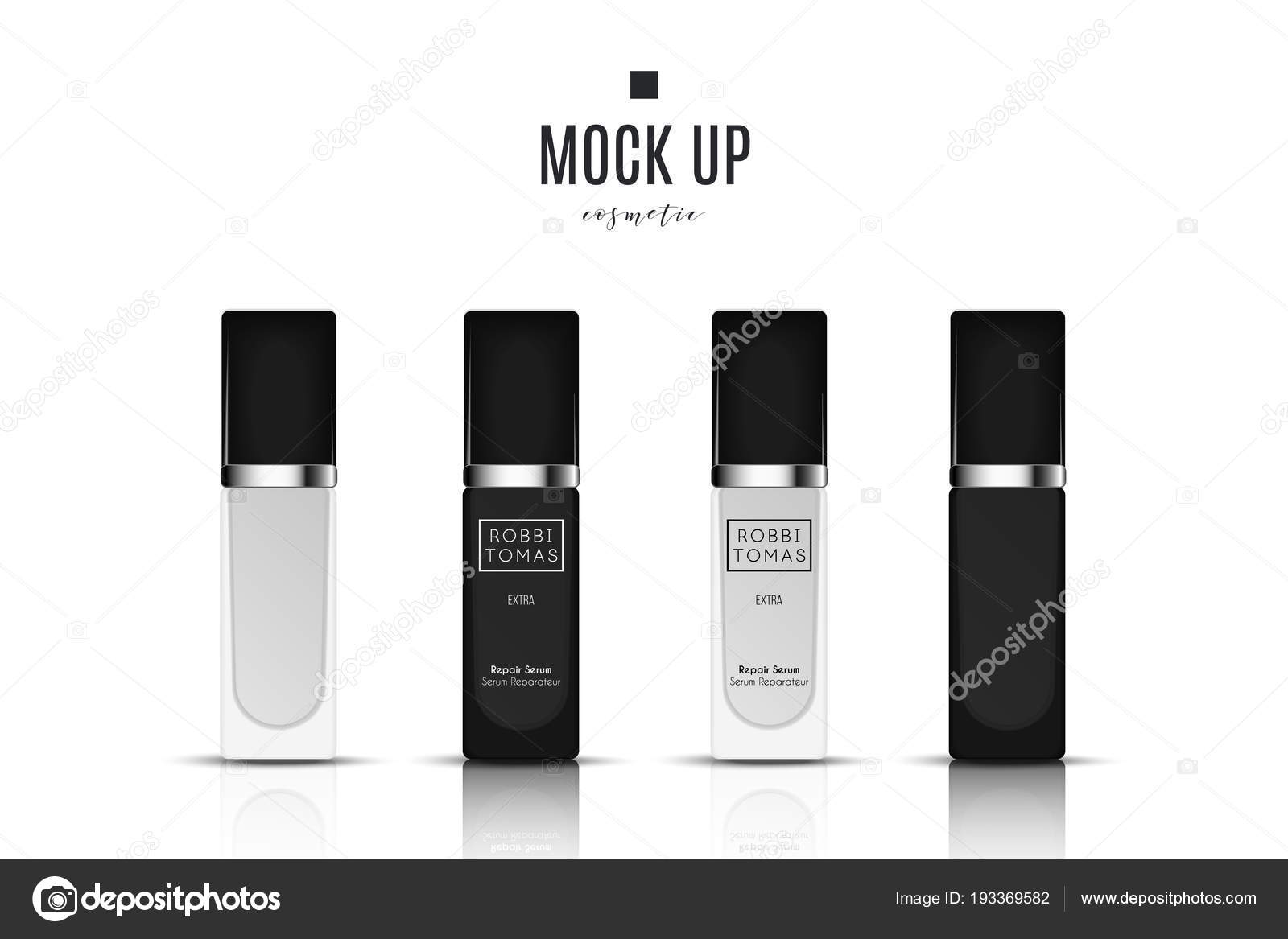 Realistic white cosmetic cream container and tube for cream, ointment ...