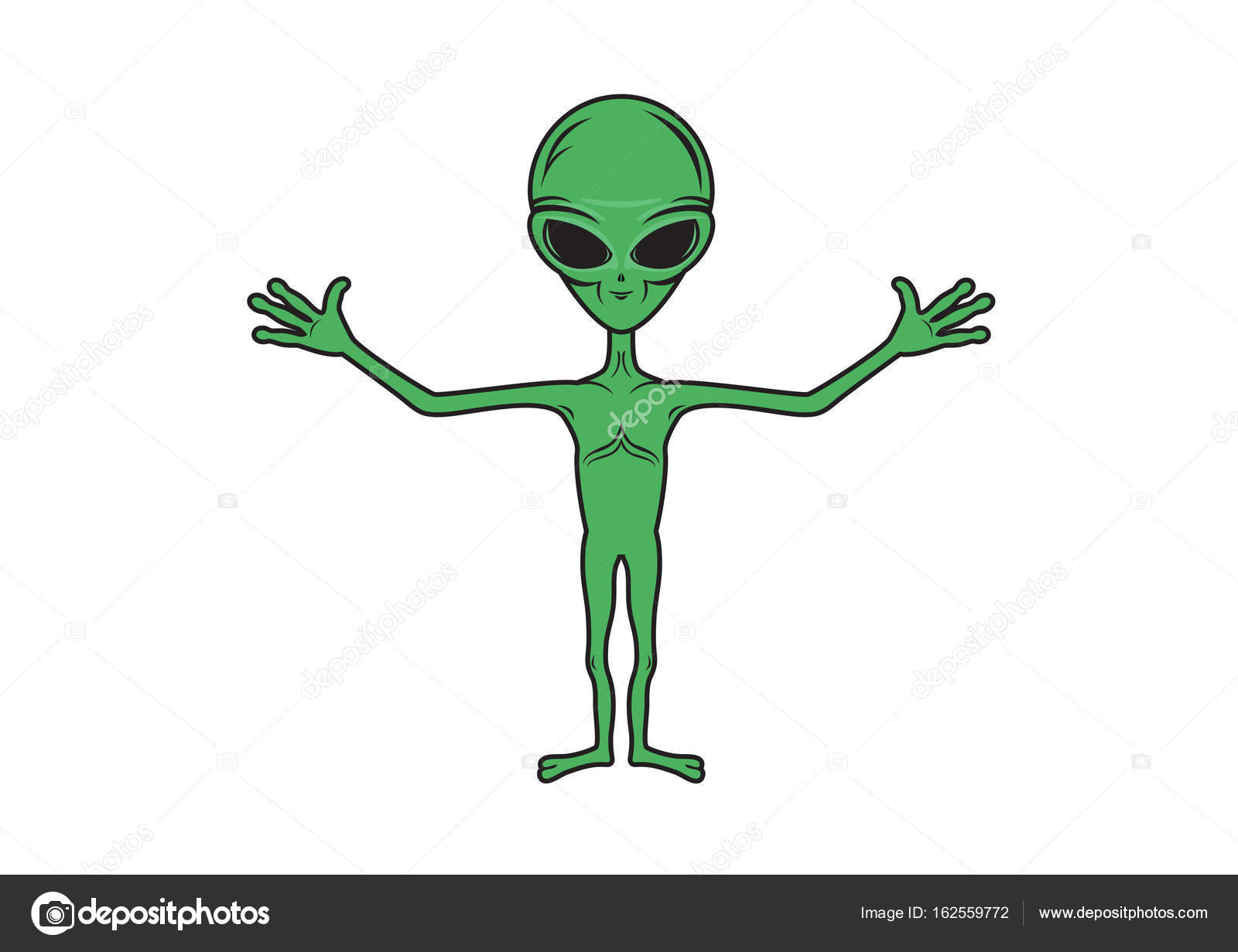 Alien vector image Stock Vector Image by ©Betka82 #162559772