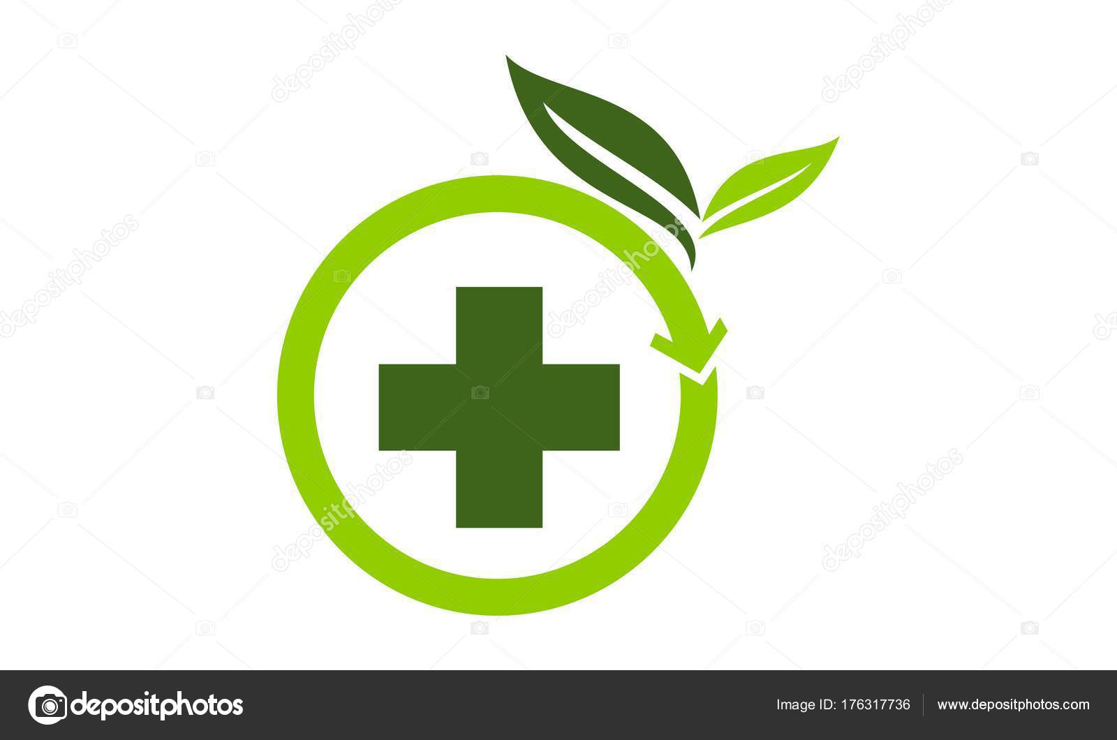 Herbal Medicine Logo Design Template Vector Stock Vector By ©alluranet