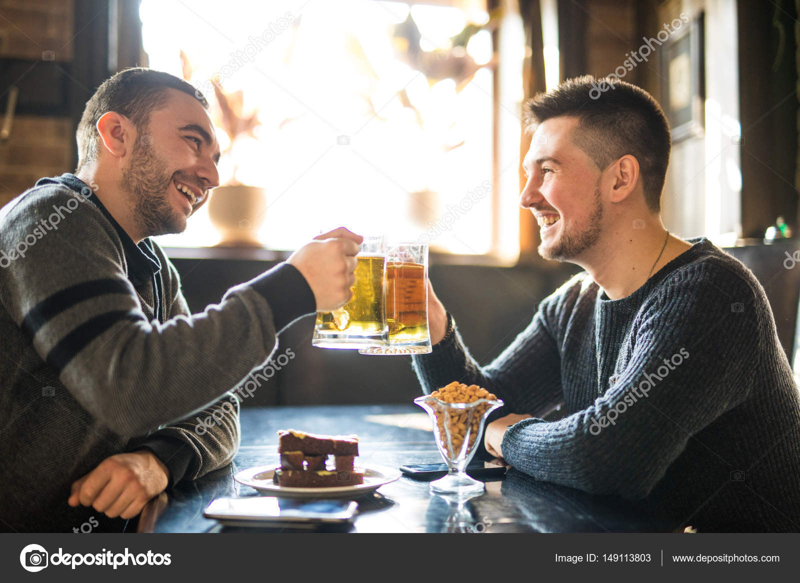 Friends Drinking Together