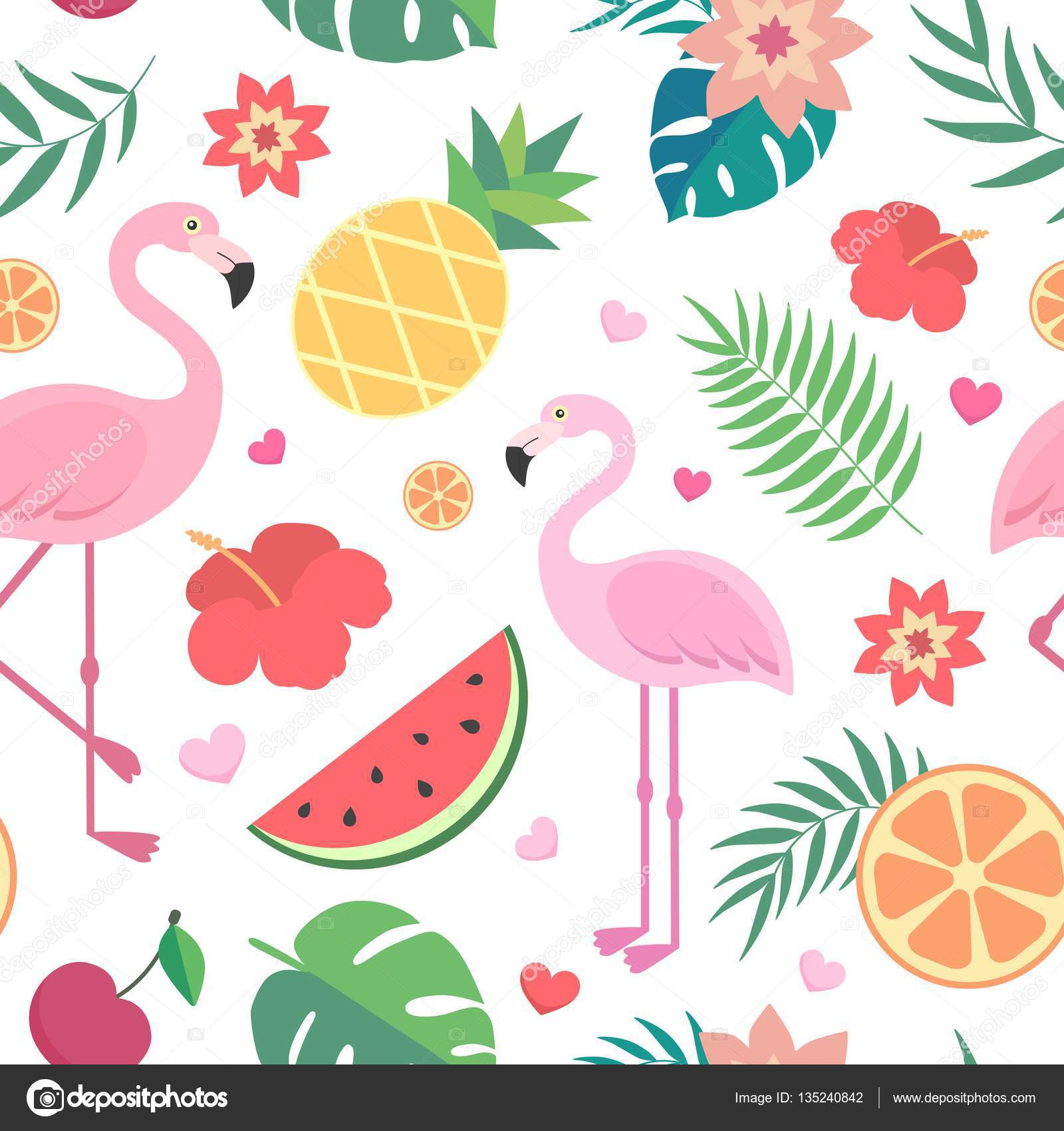 Vector seamless tropical pattern. Stock Vector Image by ©imaginasty ...