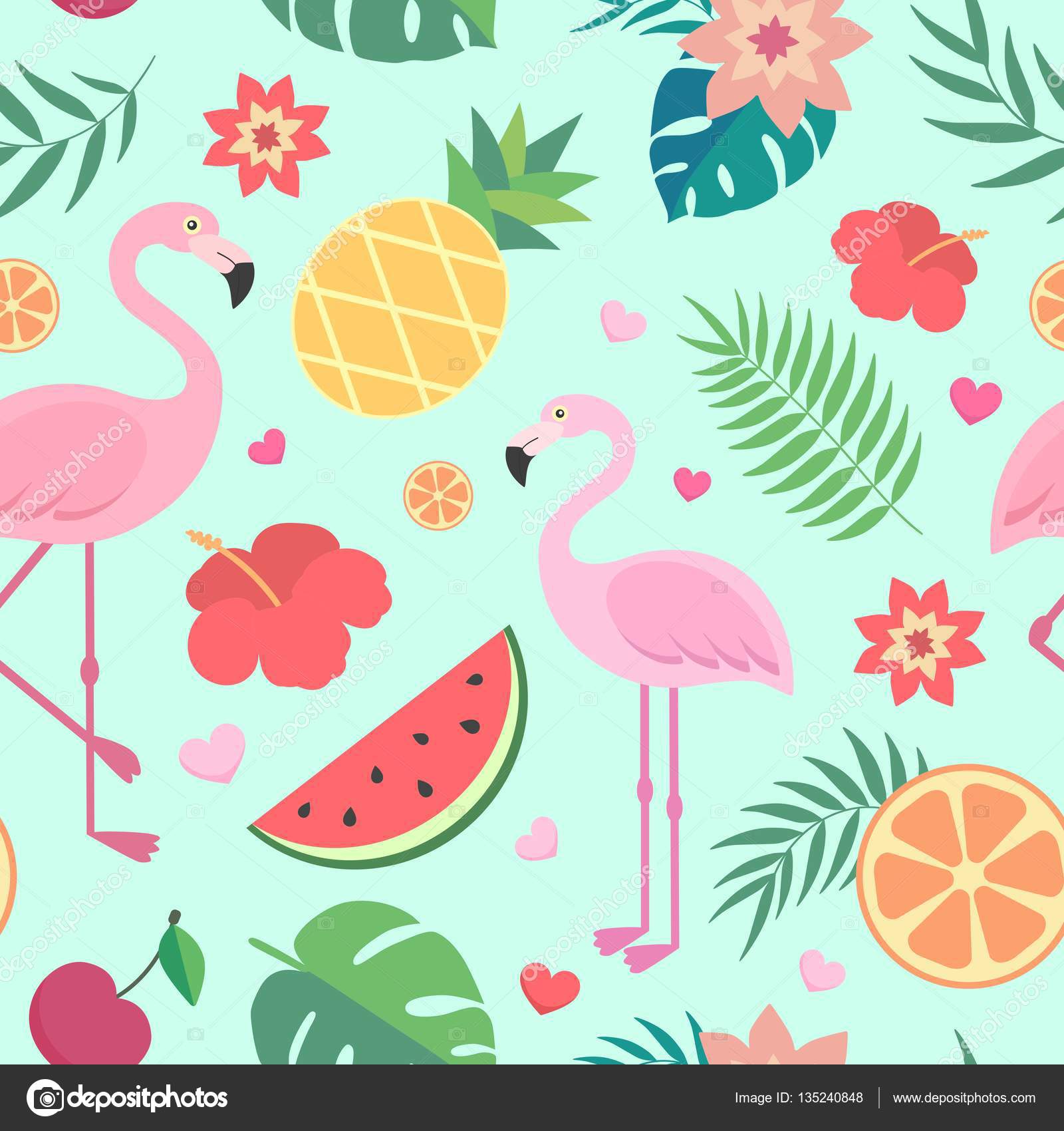 Vector seamless tropical pattern. Stock Vector Image by ©imaginasty ...
