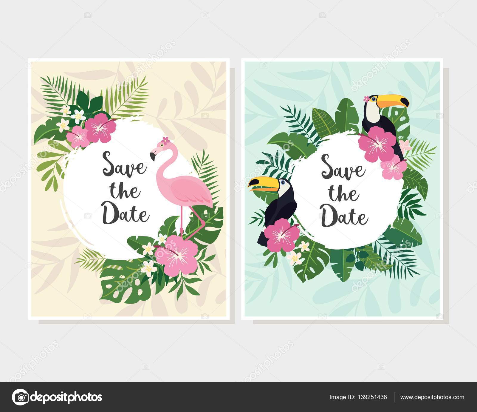 Vector tropical cards set. Stock Vector Image by ©imaginasty. #139251438