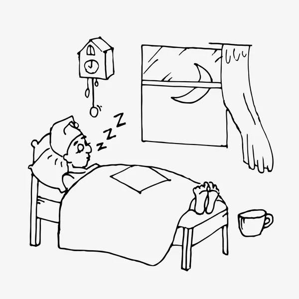 Sleep late cartoon Vector Art Stock Images | Depositphotos