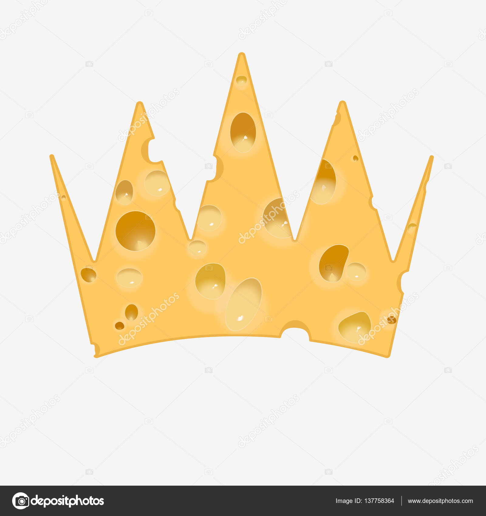 Golden crown of cheese Stock Vector by ©hlivnyk.a.gmail.com 137758364