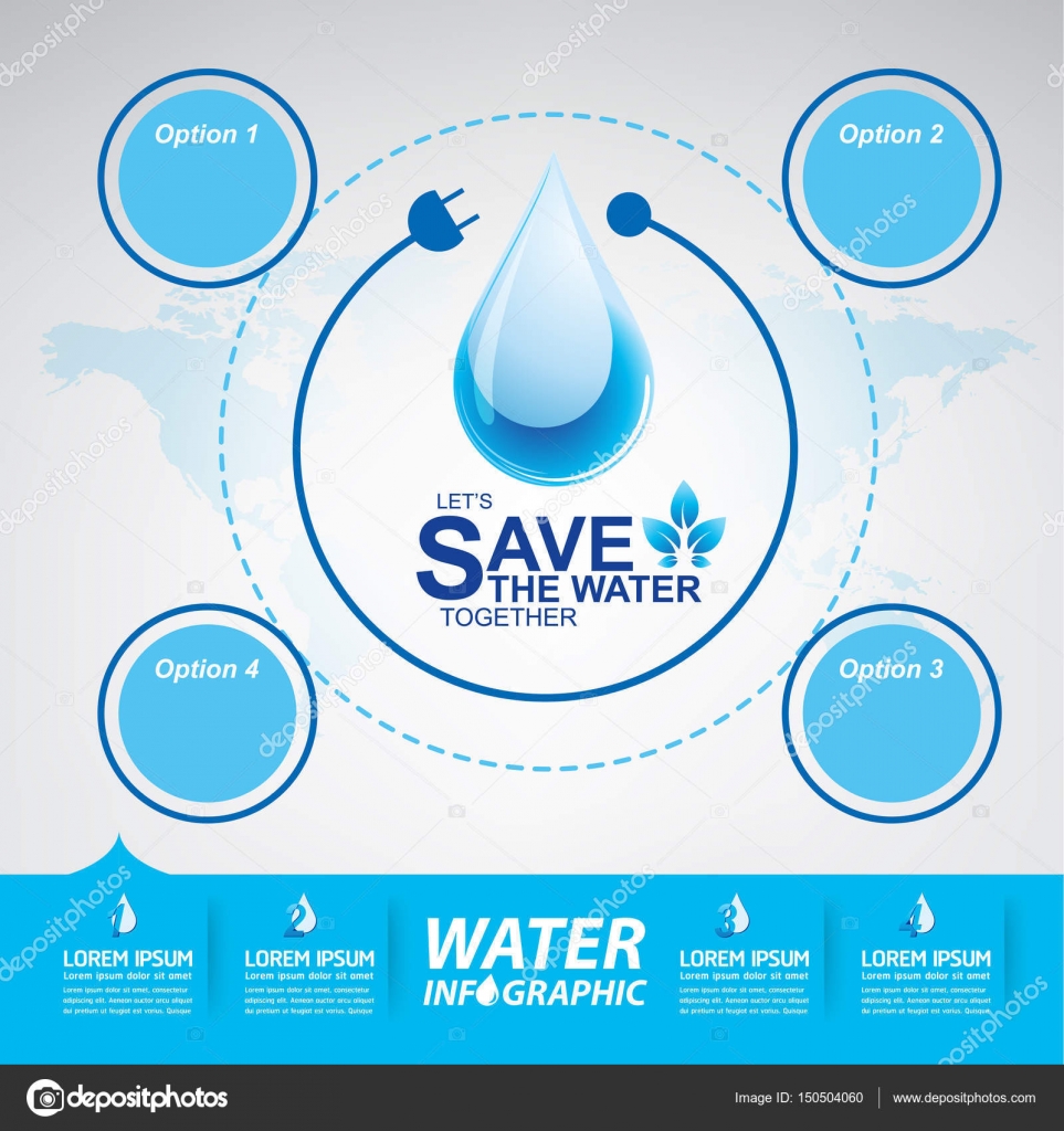Save Water Concept Stock Vector Image by ©Space-Vector #150504060