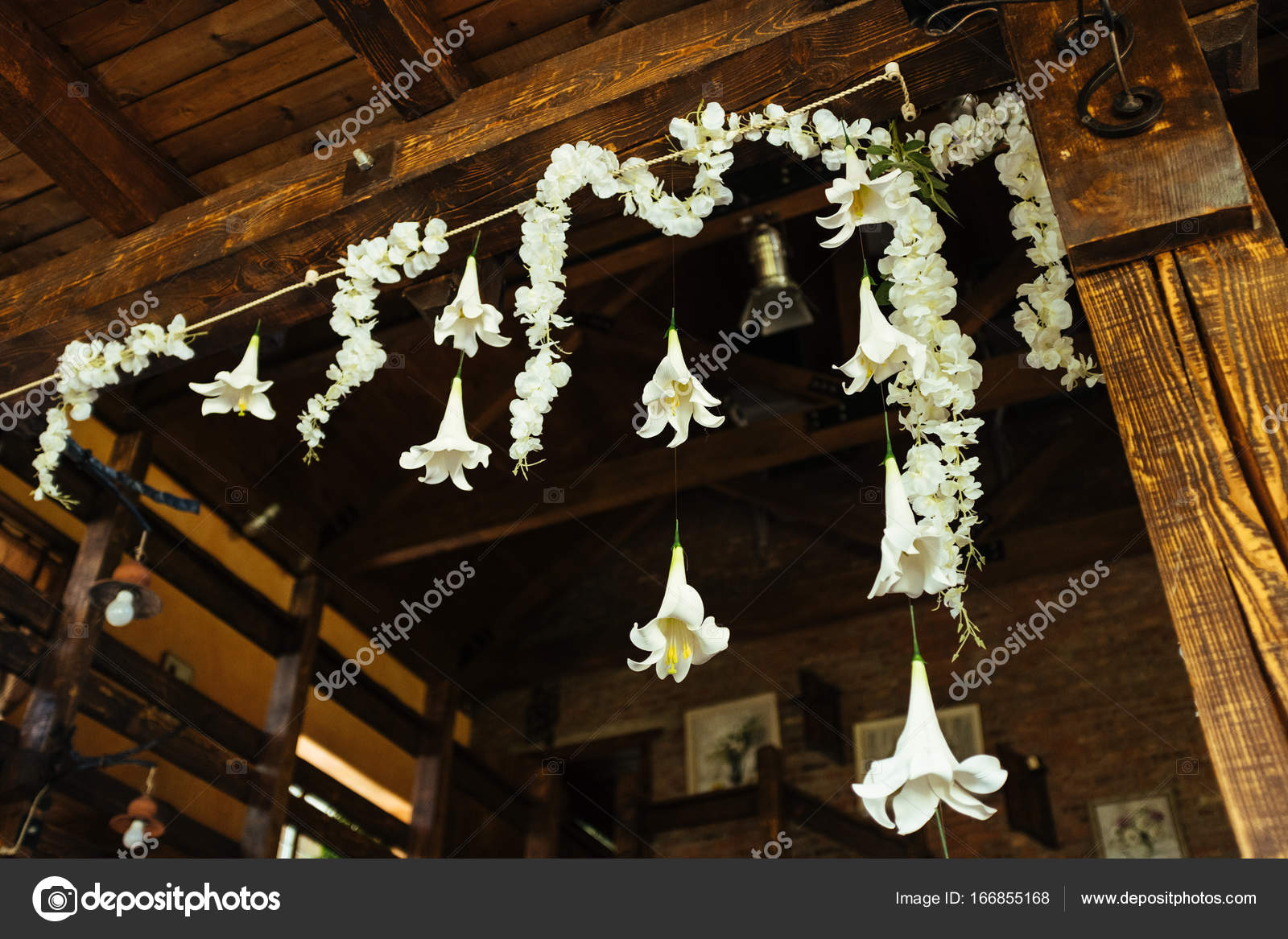 Hanging White Flowers