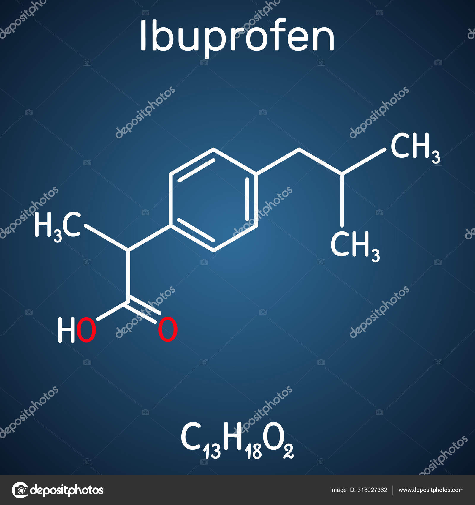Ibuprofen Chemical Structure