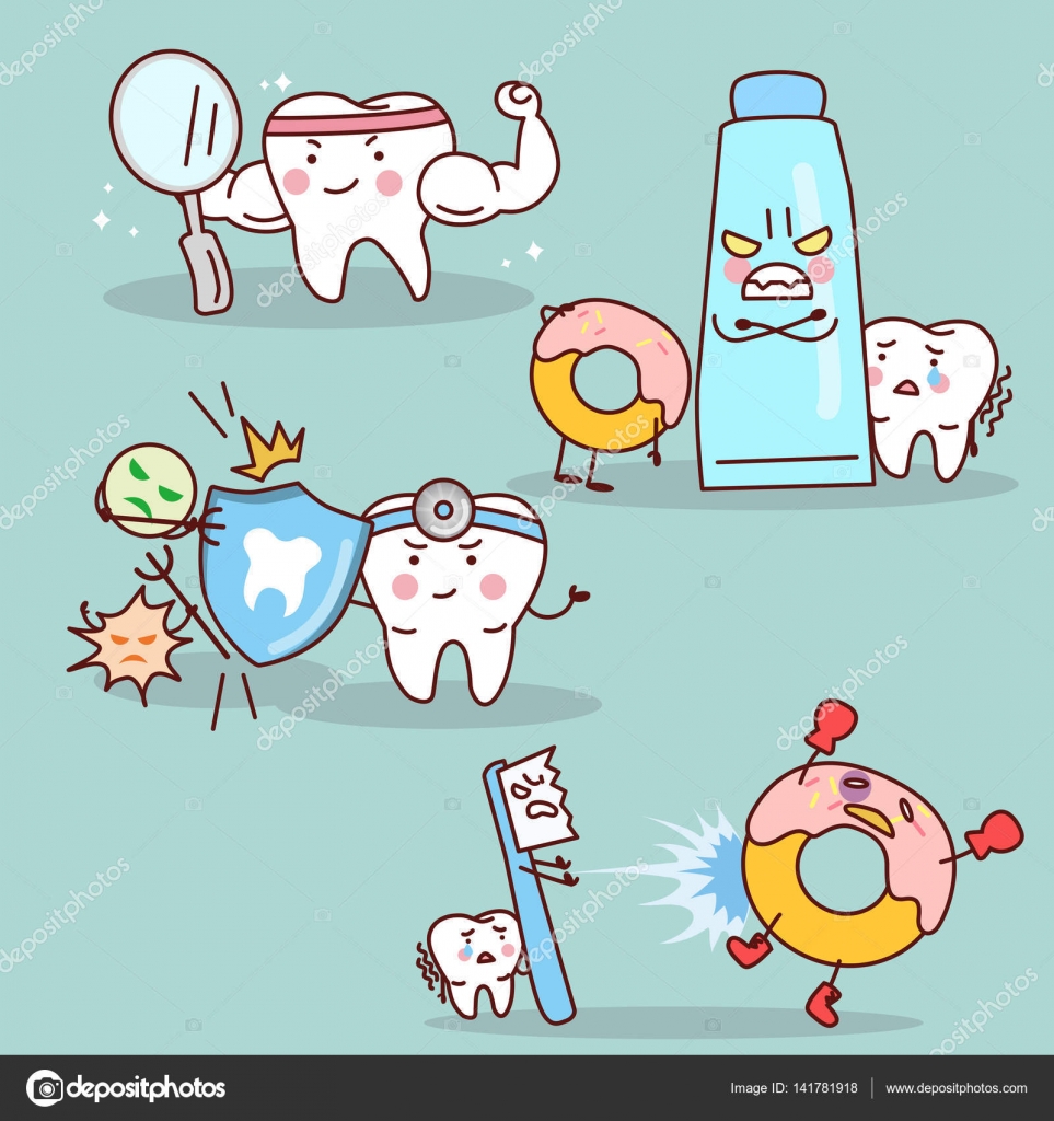 Cartoon tooth with health concept Stock Vector Image by ©etoileark ...