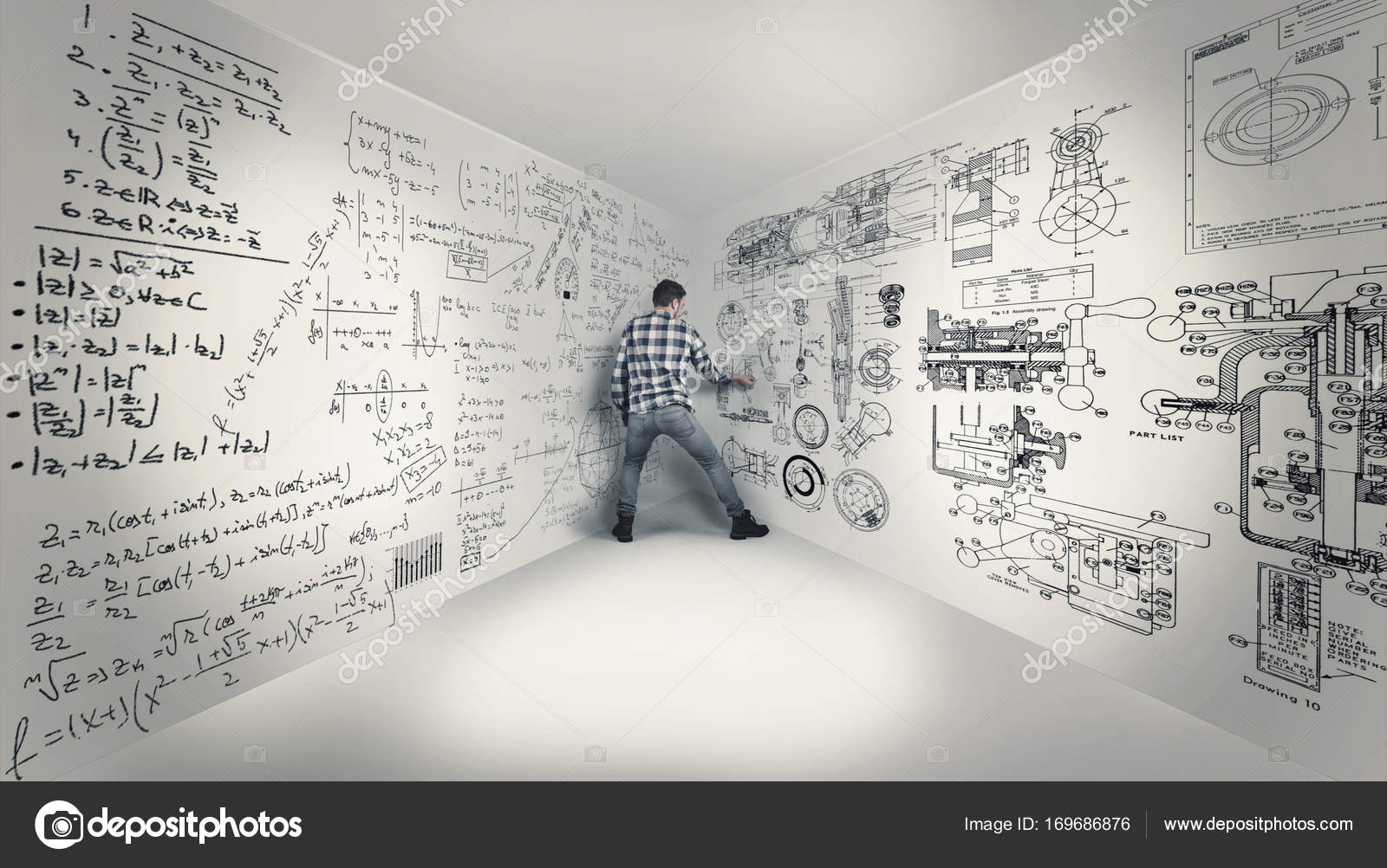 Math formulas on walls Stock Photo by ©ALLVISIONN 169686876