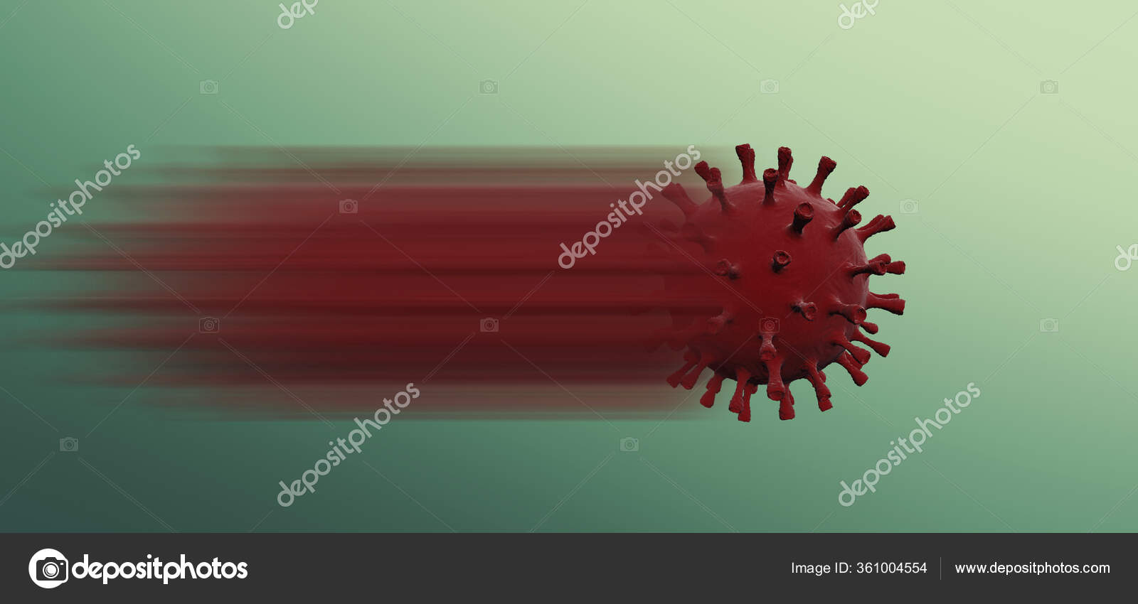 Microscopic View Infectious Virus Render Illustration Coronavirus Cells ...
