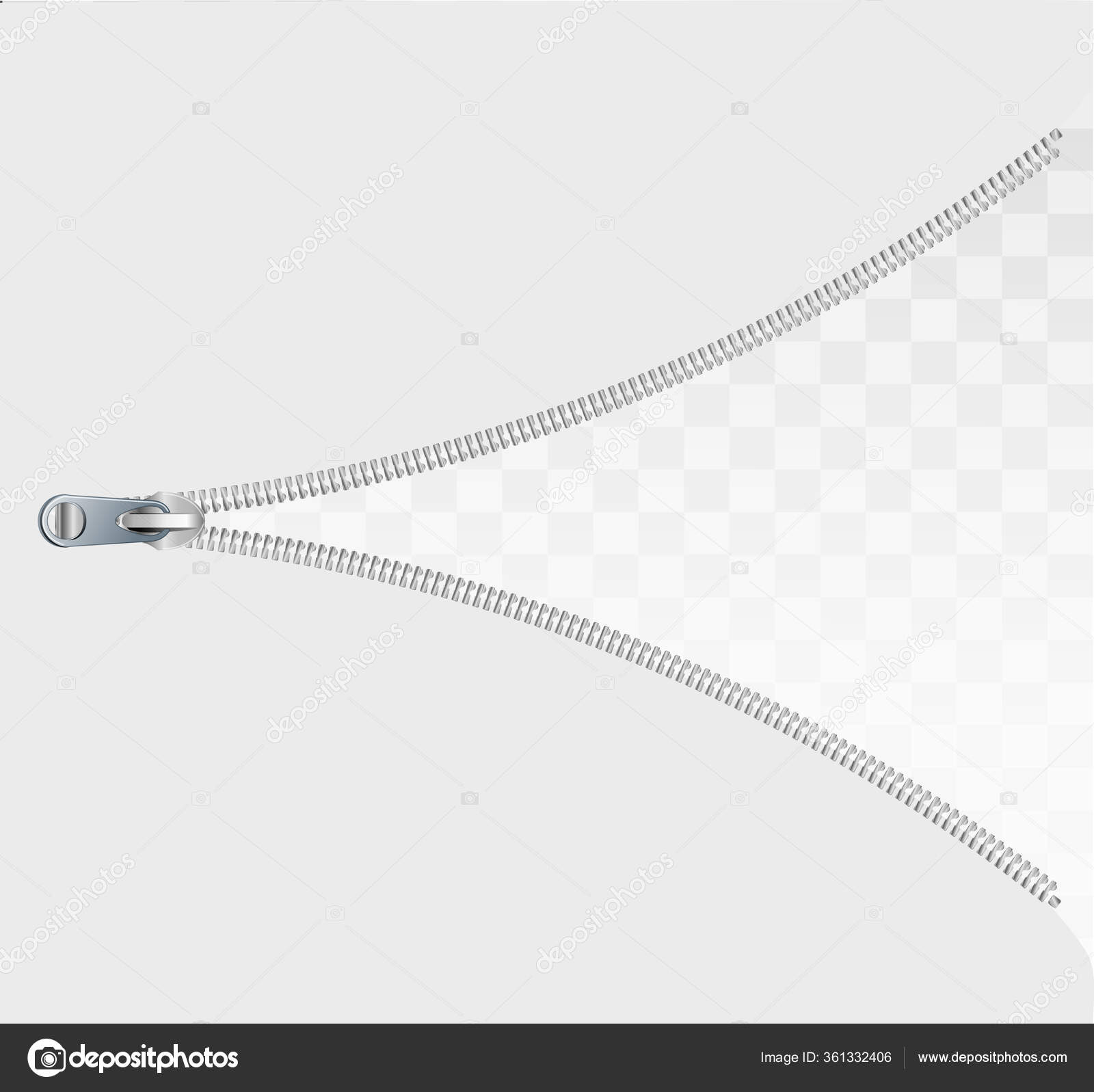 Vector illustration of 1 2 3 concept template zippered lock and unlock.Vector icon closed and ...