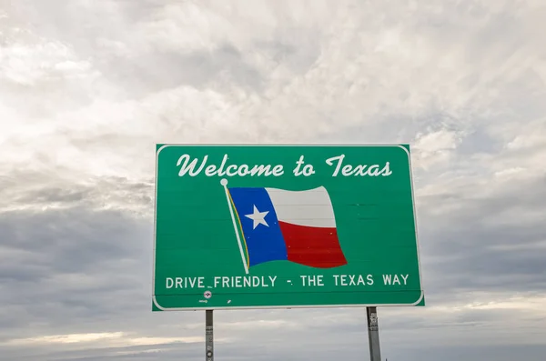 Welcome to texas road sign | Welcome to Texas road sign — Stock Photo ...