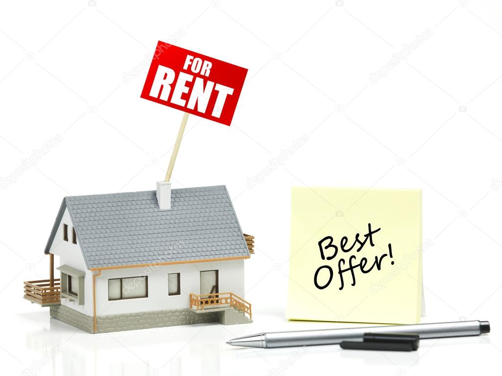 House for rent concept — Stock Photo © Goir #125657724