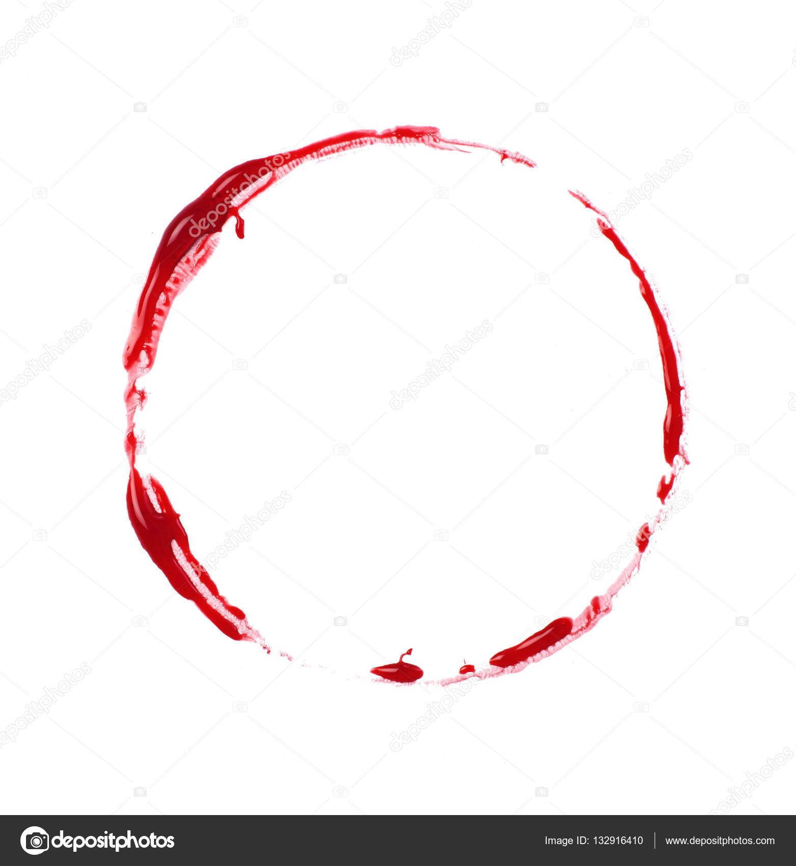 Blood circle on white Stock Photo by ©Goir 132916410