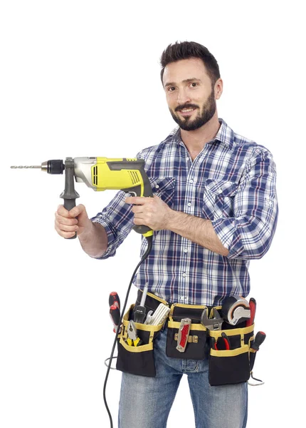 Handyman with power drill Stock Photo by ©Goir 138910508
