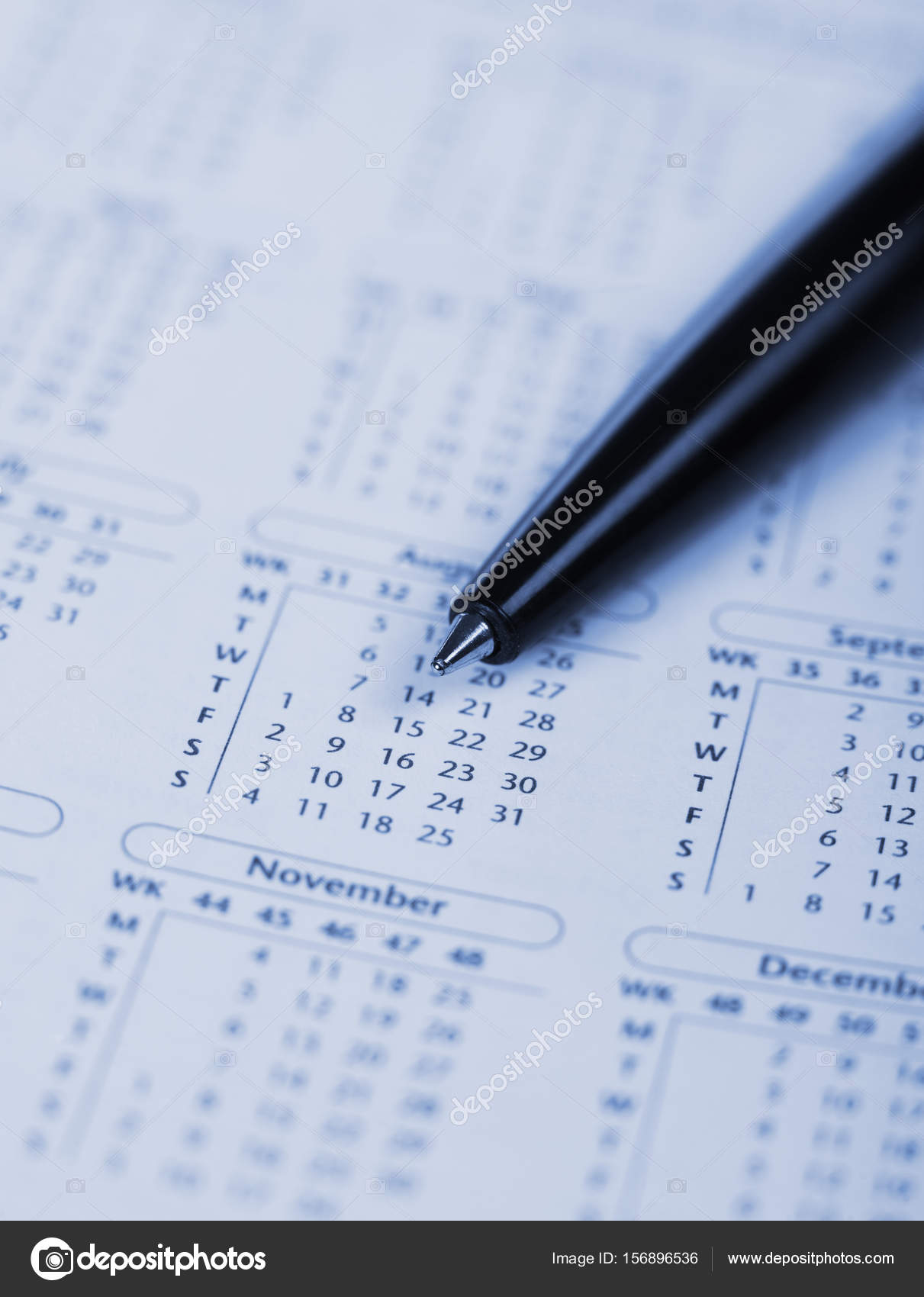 Pen and calendar Stock Photo by ©Goir 156896536