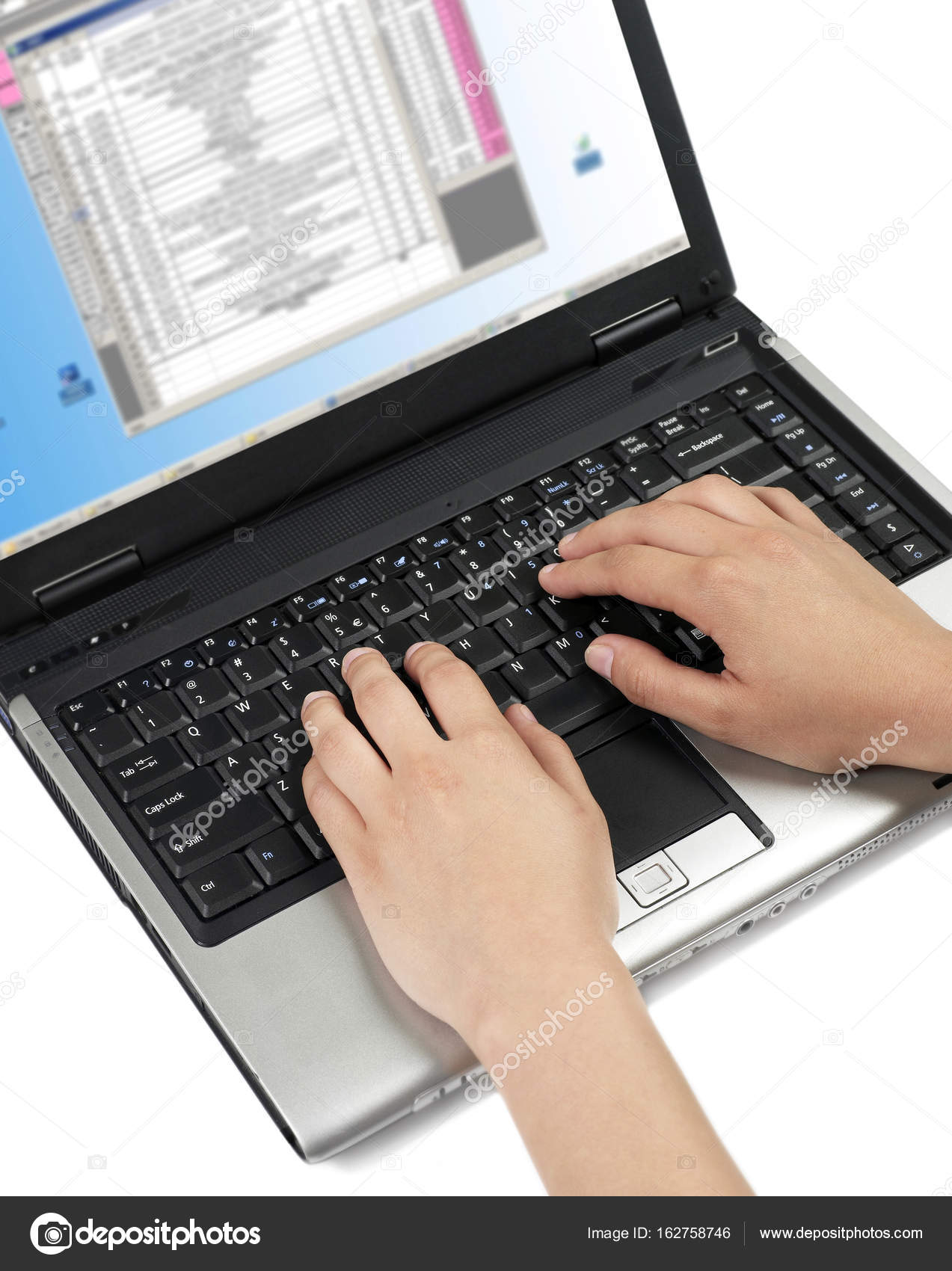 Using a laptop — Stock Photo © Goir #162758746