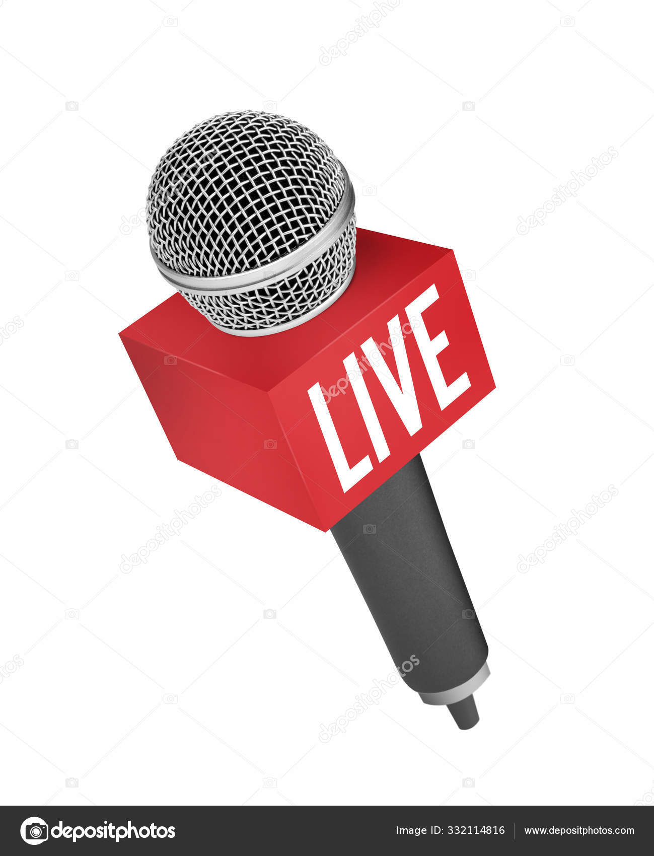 Live news microphone Stock Photo by ©Goir 332114816