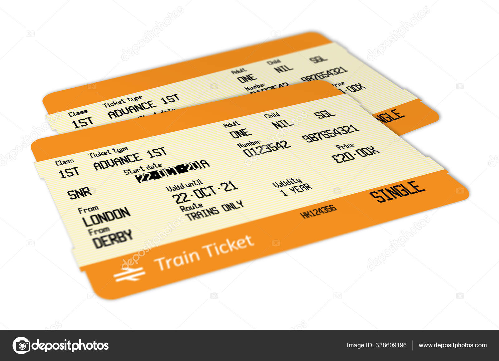 Train ticket isolated on white — Stock Photo © Goir #338609196