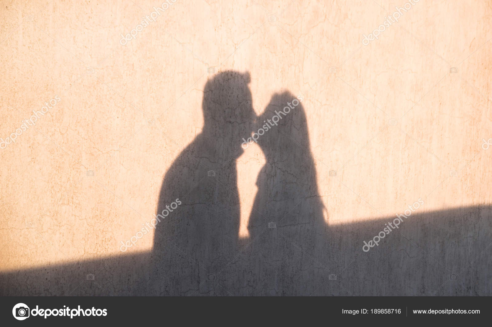 Couples Kissing Shadow
