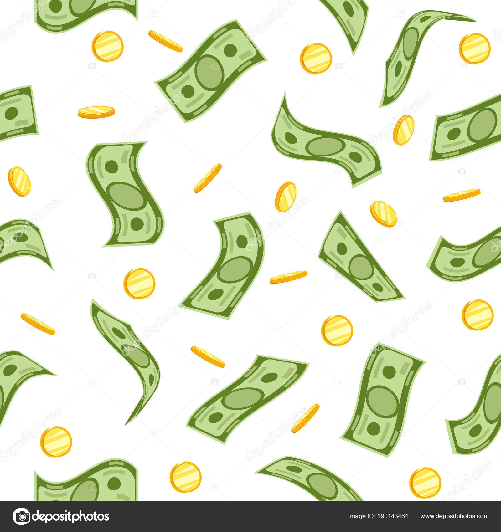 Animated Money Falling