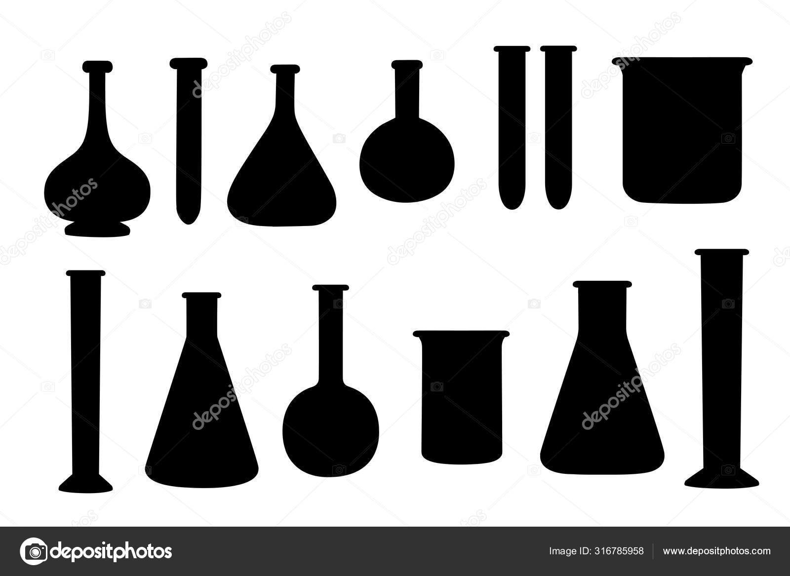 Laboratory Equipment Clipart Black And White
